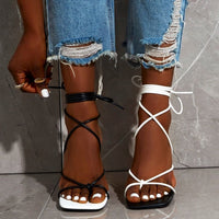 Mia Mismatch Monochrome Heels – Outfit Made